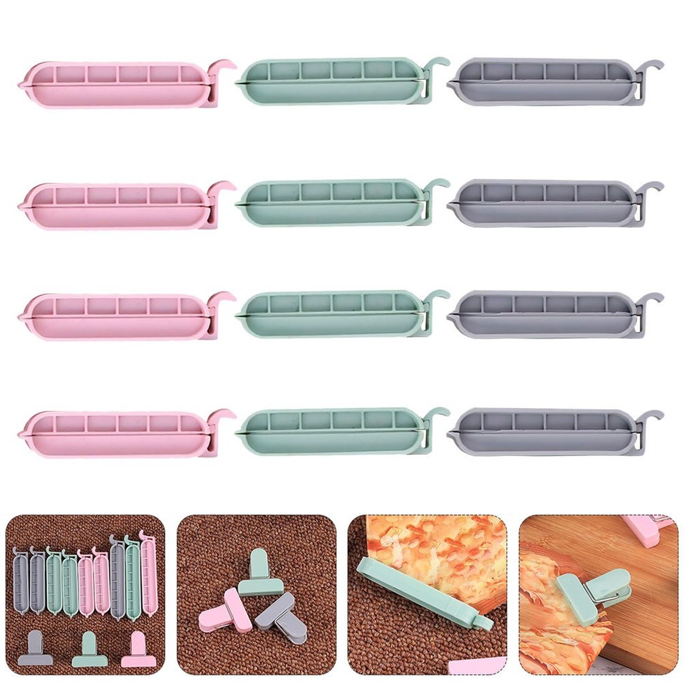 12 Pcs Food Closure Clips Snack Storage Bag Sealing Chips Sealer | eBay ...