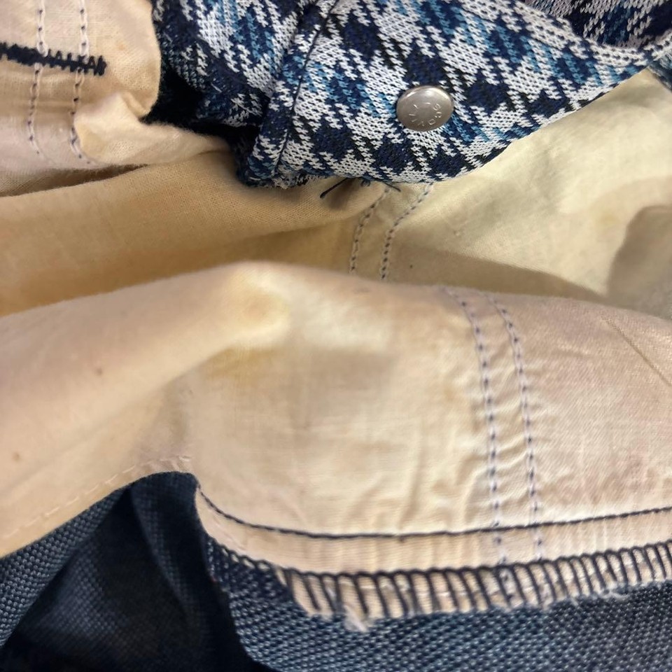 Sugar Cane Vintage Blue Flare Pants Bell Bottoms Size 31 Stretch Retro ...