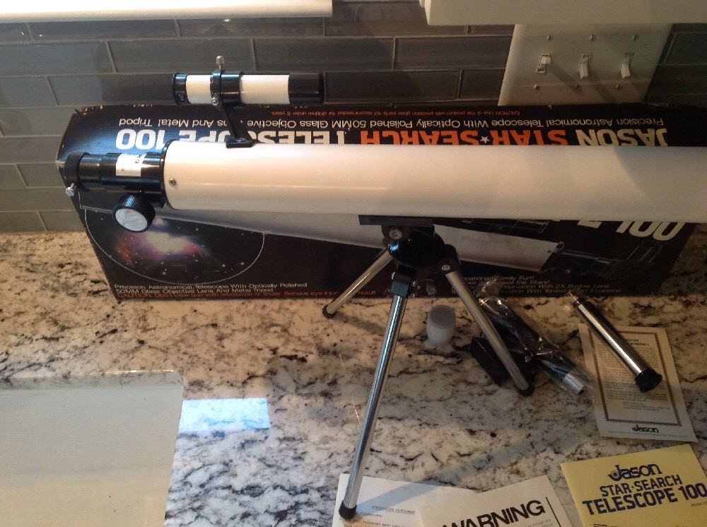 Jason Telescope 100 Model STAR SEARCH 100 Original Box Complete Nice ...