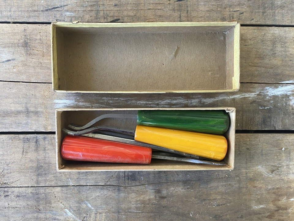 Vintage Gunline Tools #18 Gun Checkering Kit Multi w/Original Box-Hunt ...