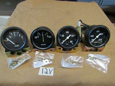 Gauge kit new 12 Volt Fits: Willys Jeep MB GPW CJ2A CJ3A early CJ3B | eBay