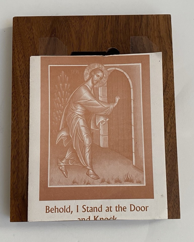 “Behold, I Stand At The Door” Icon Reproduction On Wood, Conception ...
