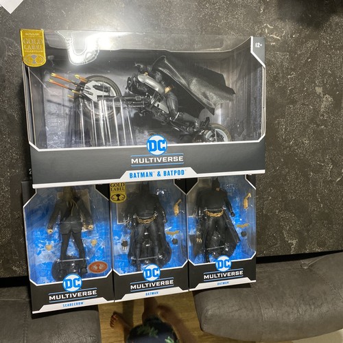 DC Multiverse Batman & Batpod The Dark Knight Rises GoldLabel 7Fig ...