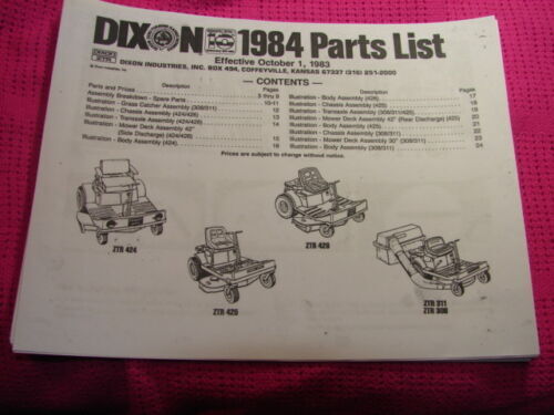 Dixon Lawnmower Parts for sale - eBay