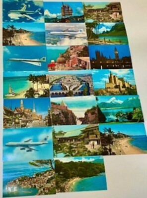 Rare Vintage PAN AM Postcards. Collection of 23 (two duplicates) | eBay