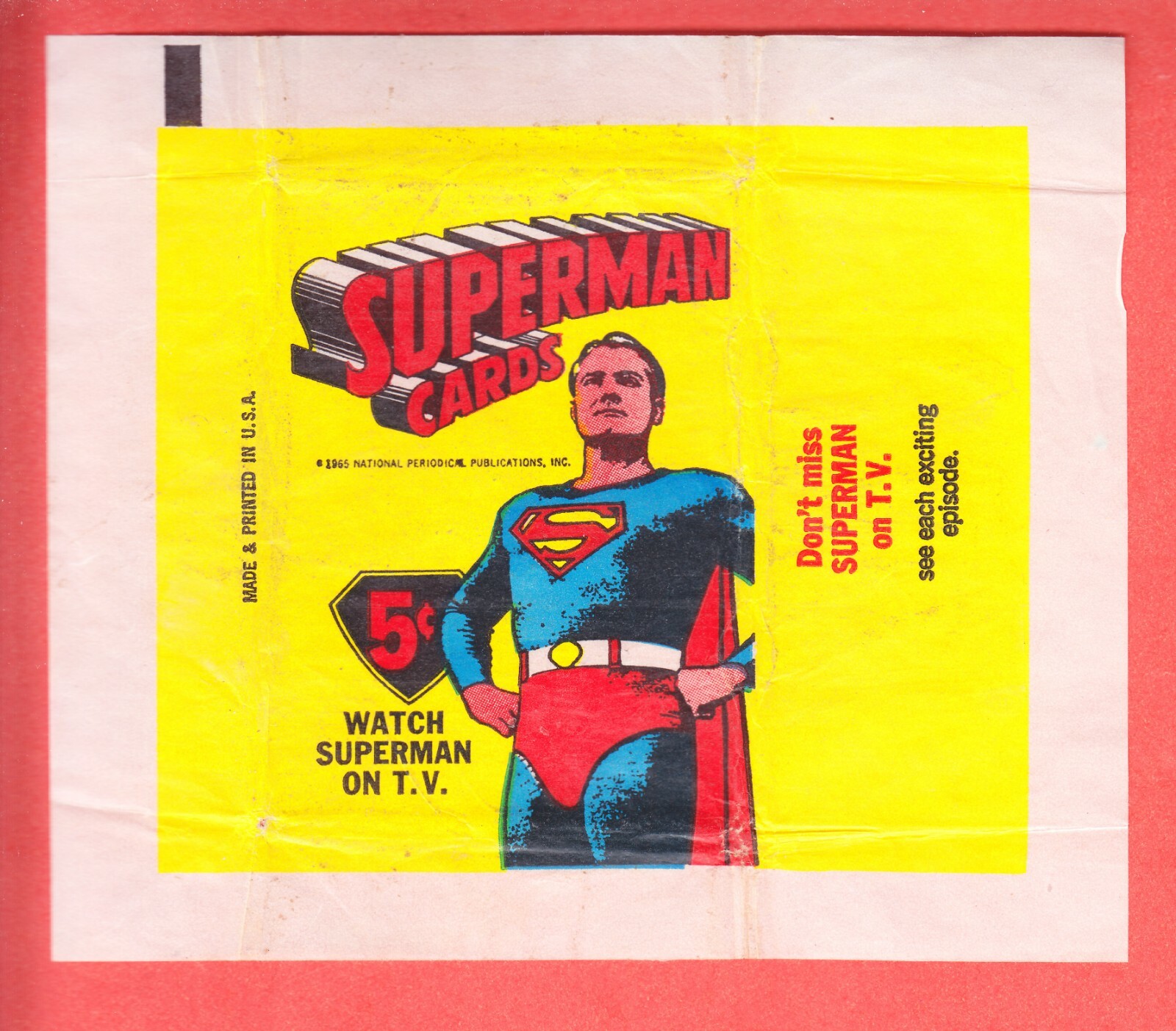 1966 TOPPS SUPERMAN WRAPPERS BOTH VARIATIONS | eBay