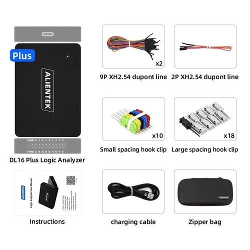 DL16 Plus 1GHz Mini Logic Analyzer ARM FPGA STM32 Debugger Protocol ...