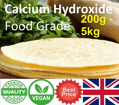 Calcium Hydroxide Food Grade E526 Slaked Lime 200g-5kg Tortilla, Baking ...