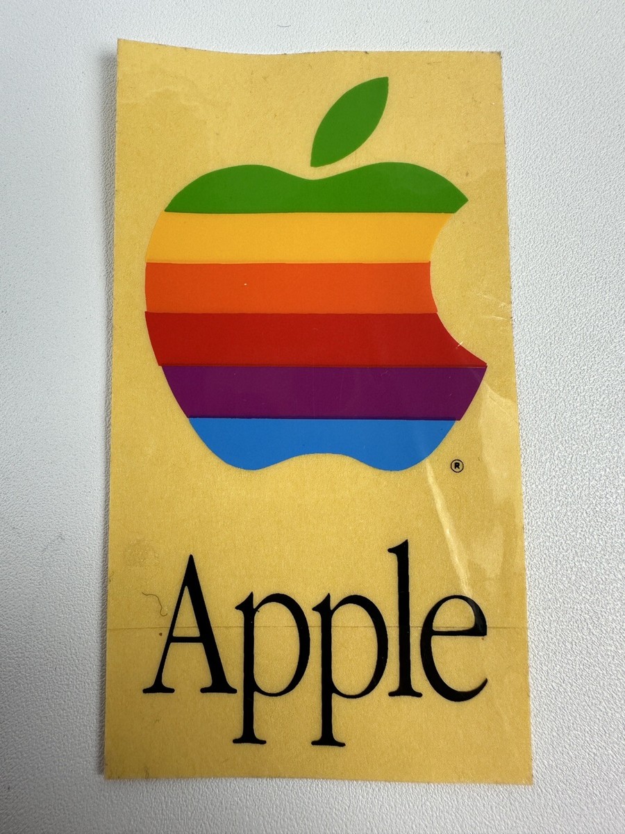 Retro Apple Logo Sticker - Infoupdate.org