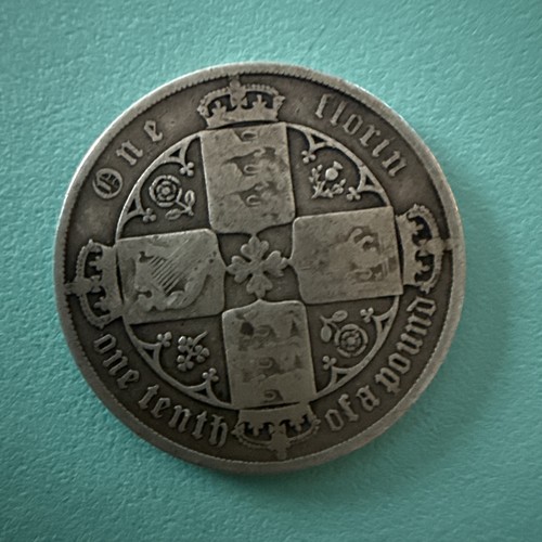 Great Britain Queen Victoria Gothic Florin Silver Coin | eBay UK