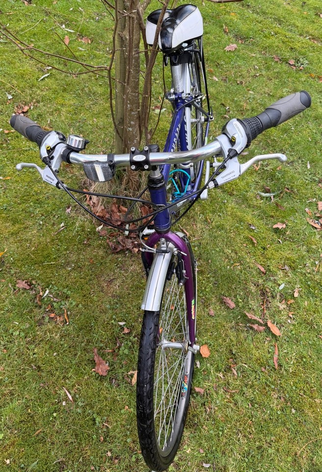 Retro Dawes Kickback hybrid bike, 16" Reynolds frame, 21 speed LX, 26 ...