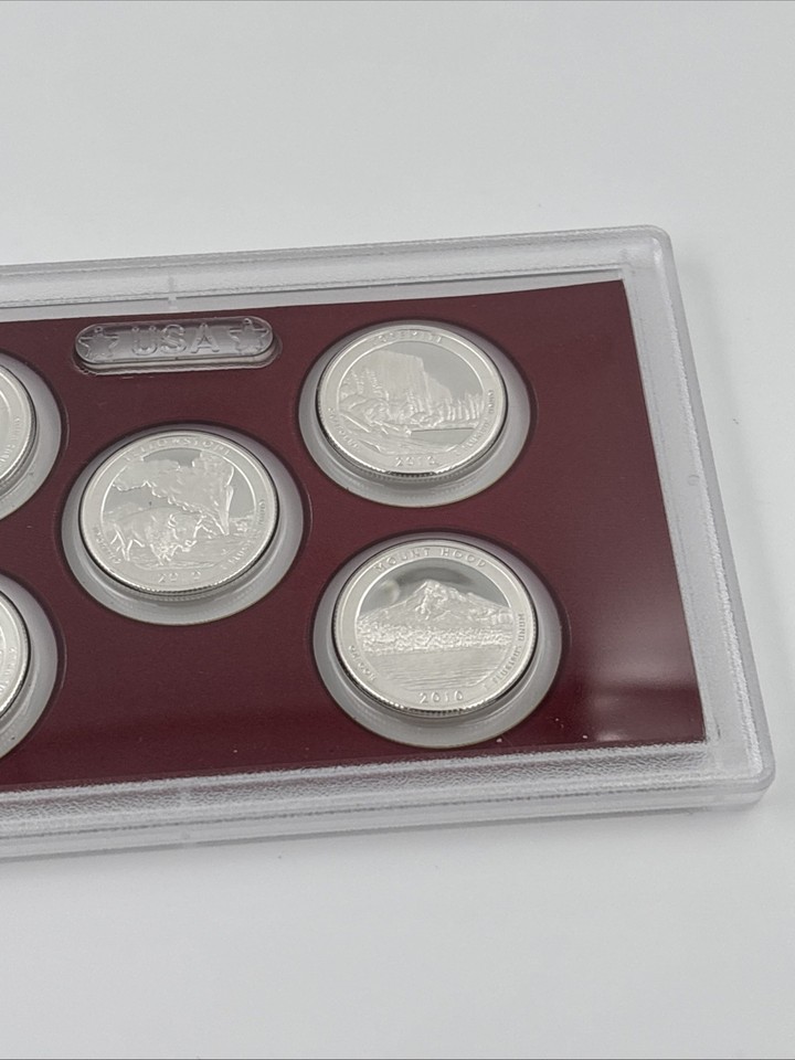 2010 S US Mint America Beautiful Quarters Silver Proof Set COA OGP 90% ...