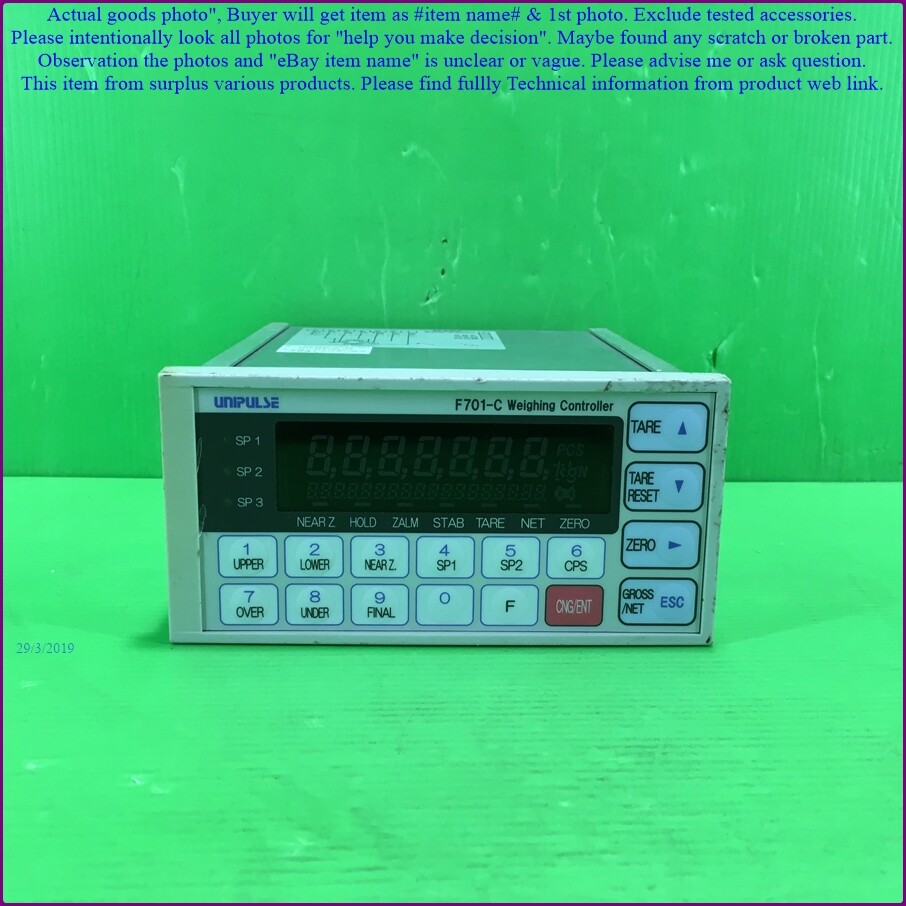 UNIPULSE F701-C, Weighing Controller as photo, sn:2.02, DHLtoUS. | eBay