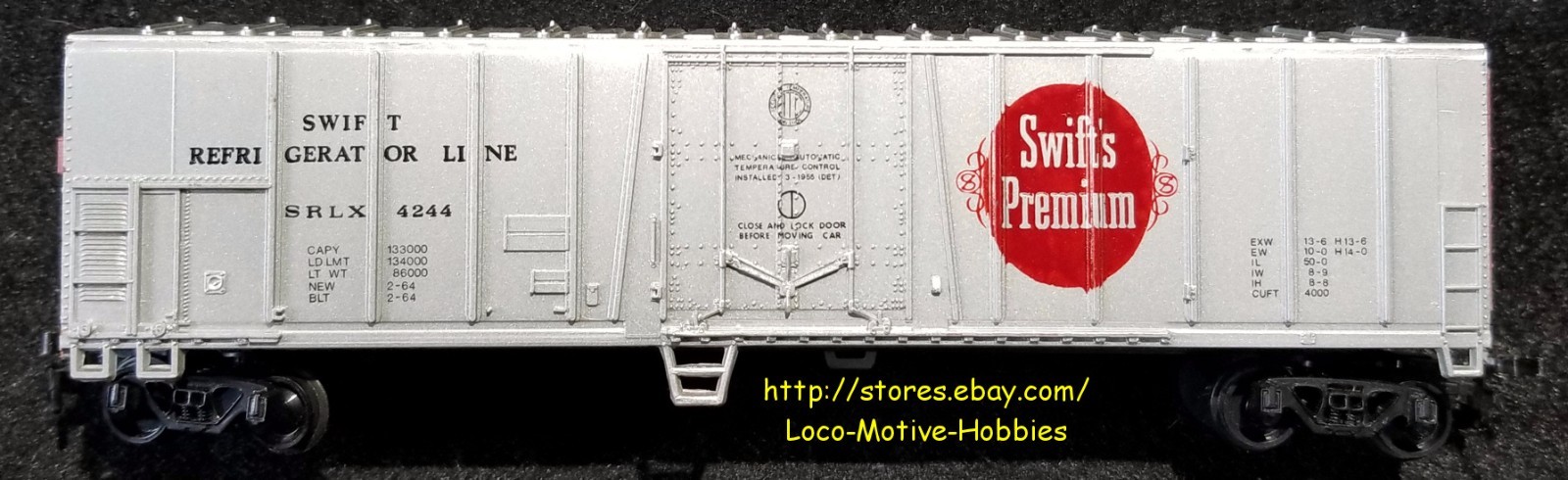 Bachmann 76036 SWIFT REFRIGERATOR LINES 51' 50' Steel Reefer SRLX 4244 ...