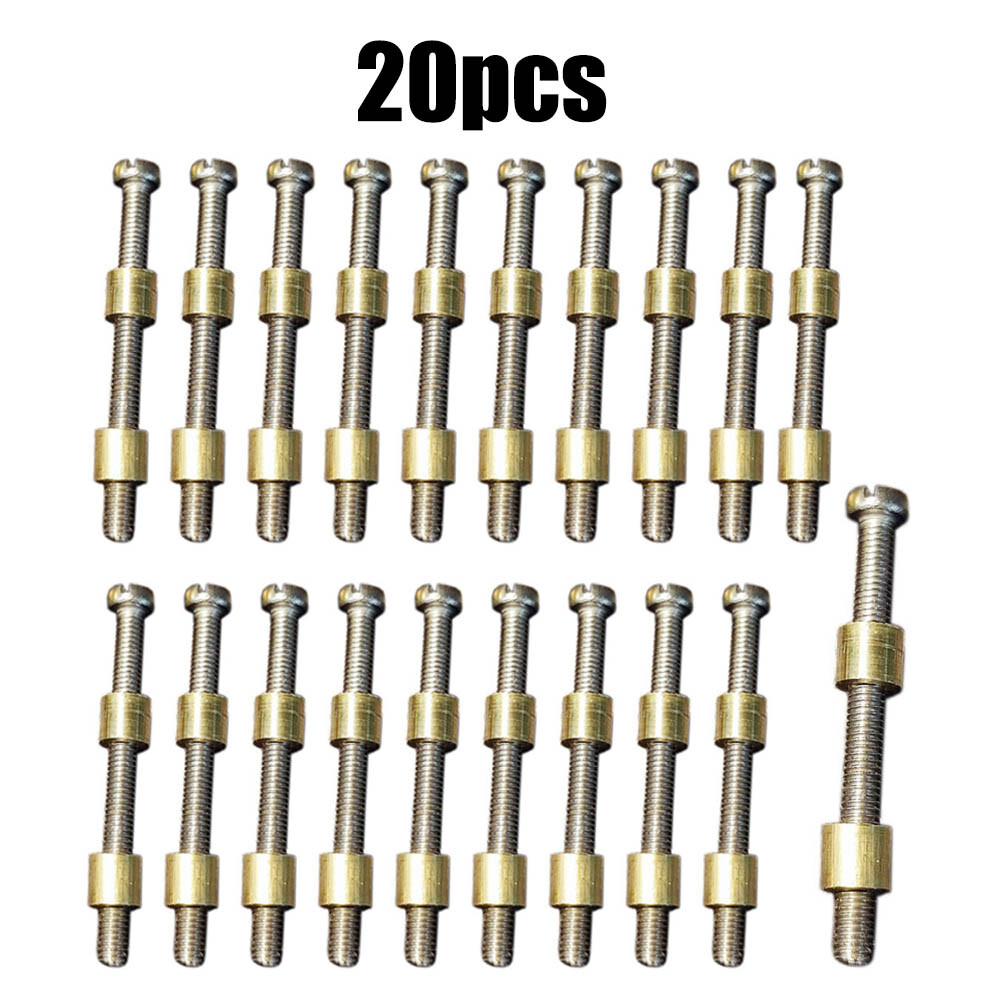 USA 20Pcs 8mm 5/16" Brass screw for LOVELESS BOLTS KNIFE MAKING HANDLE ...