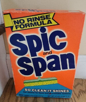 Vintage Spic and Span 30-40% Full | eBay