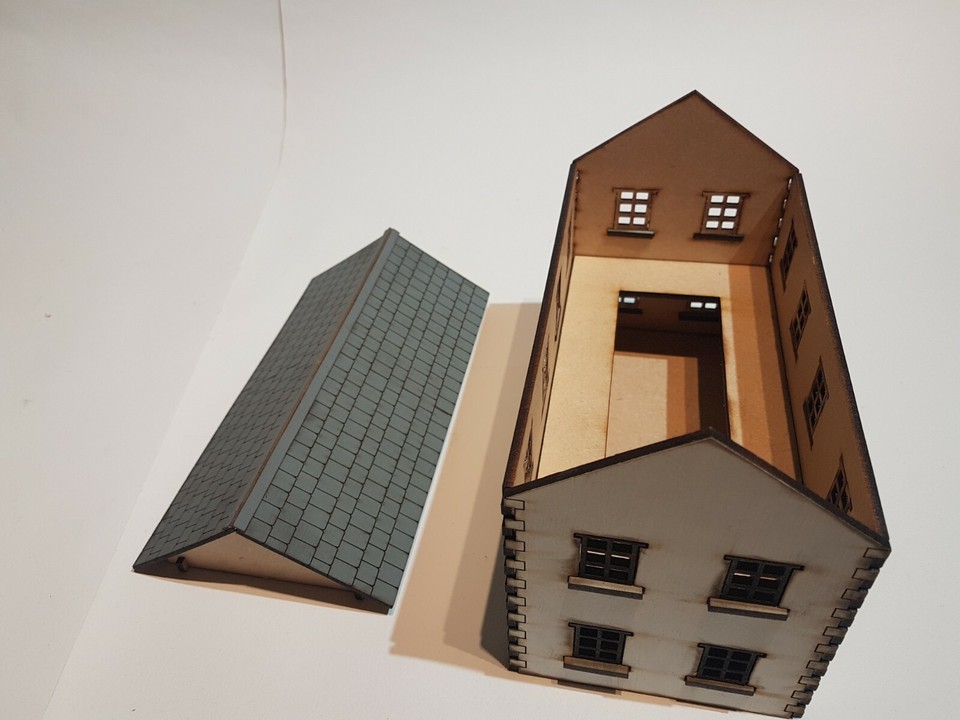 28mm WW2 large Farm house Building MDF Painted Terrain Suitable for ...