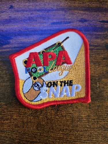 LMH Patch APA American Poolplayers Pool 9 ON The BREAK 9-BALL Snap ...
