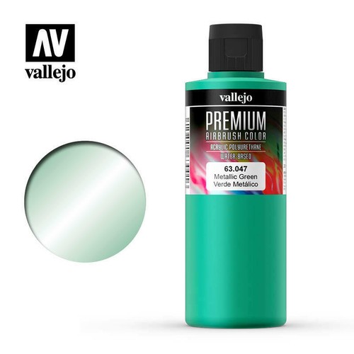 Vallejo 63047 Premium Color Metallic Green 200 ml. 8429551630474 | eBay ...