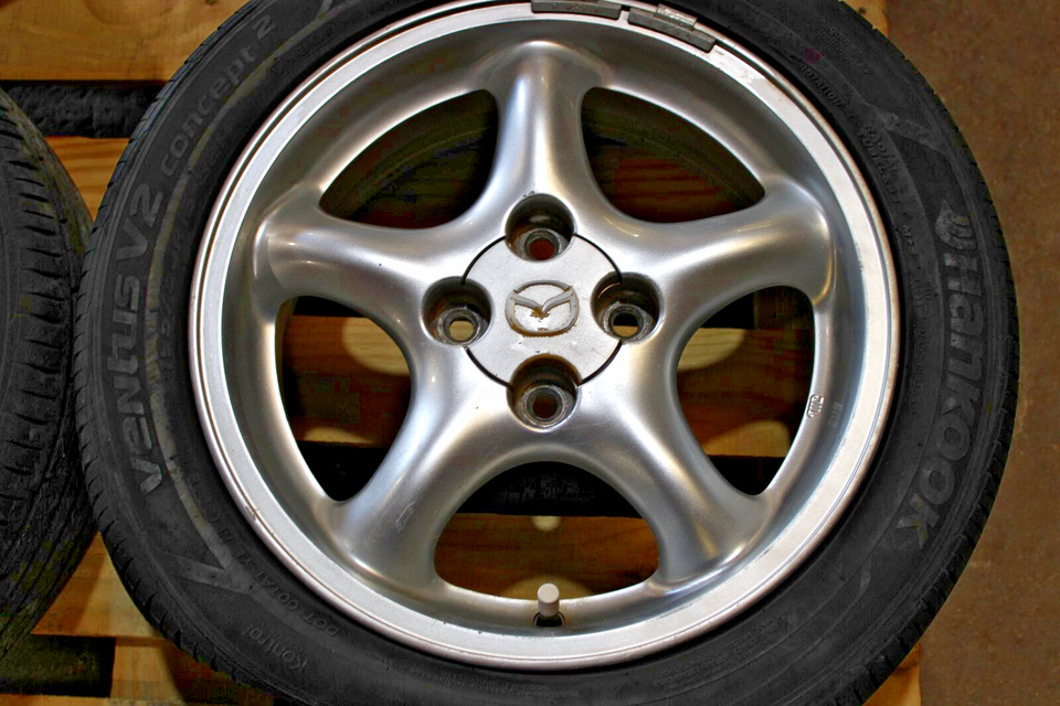 200O-2005 OEM ENKEI Miata 15" Inch 4x100 Alloy Wheel Rims (TIRES NOT ...