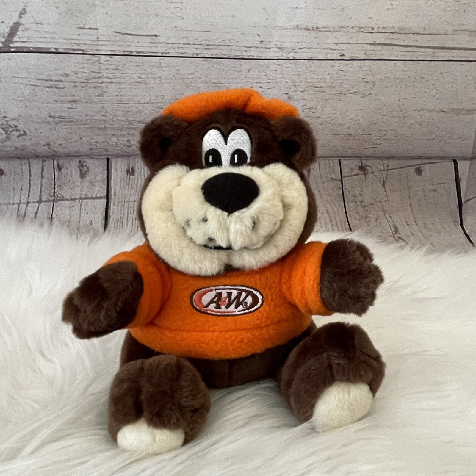 Vintage A&W Great Root Bear Stuffed Plush 6” Bear 2002 All American ...