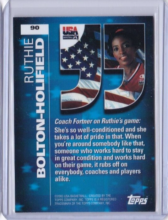 2000 Topps Team USA 90 RUTHIE BOLTON-HOLIFIELD Basketball Card WNBA | eBay