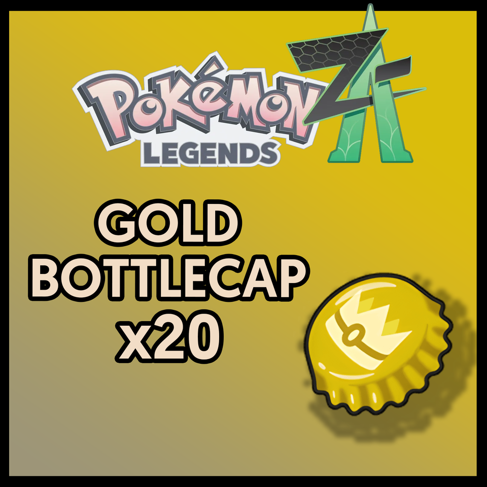 Pokemon Legends ZA MAX GOLD BOTTLE CAP BOTTLE CAP Lot Legends Z-A Ready ...