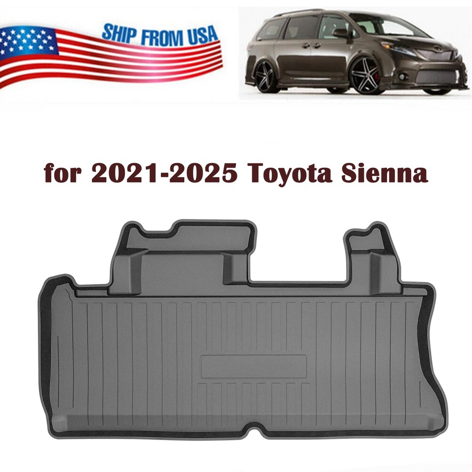 Fit for 2021-2025 TOYOTA SIENNA TPO Rear Trunk Cargo Area Floor Liner ...