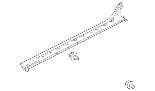 Genuine Jaguar 2017-2020 XE Right Rocker Molding Part #T4N18962LML | eBay