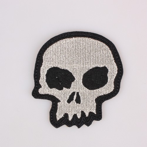 Motor Cycles Death's Head Skull Skeleton Embroidered Patch Iron On Sew ...