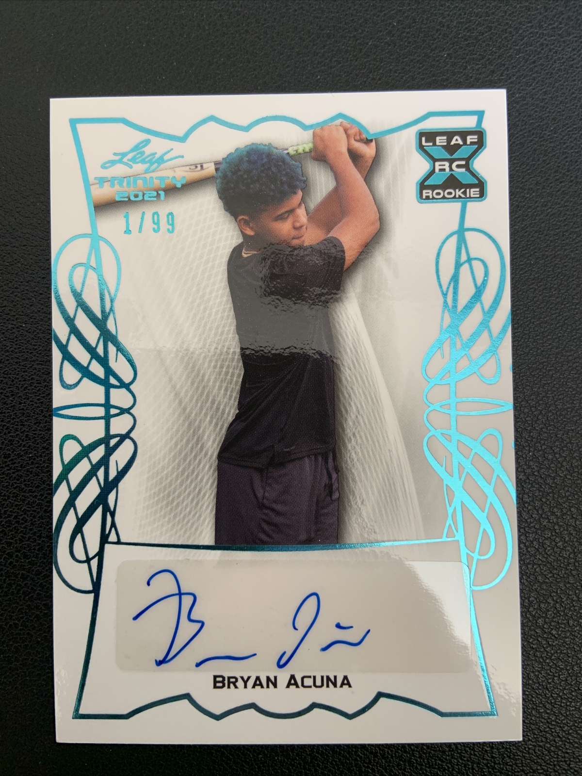 2021 Leaf Trinity Bryan Acuna AUTO Rookie Card MINNESOTA TWINS RC #1/99 ...