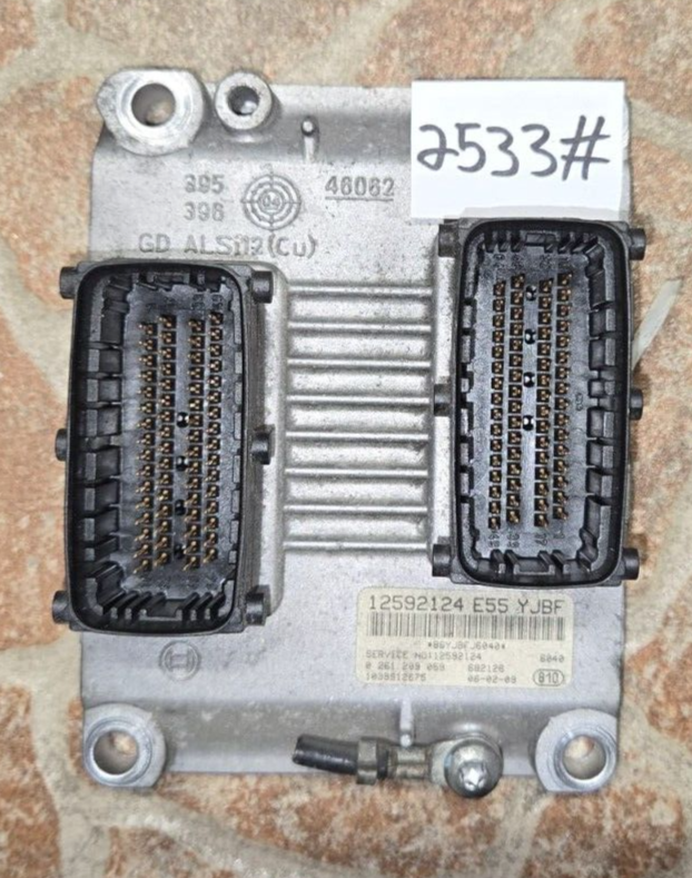 12592124 E55 YJBF 04-07 CADILLAC CTS SRX 3.6L ECU ECM OEM ENGINE ...