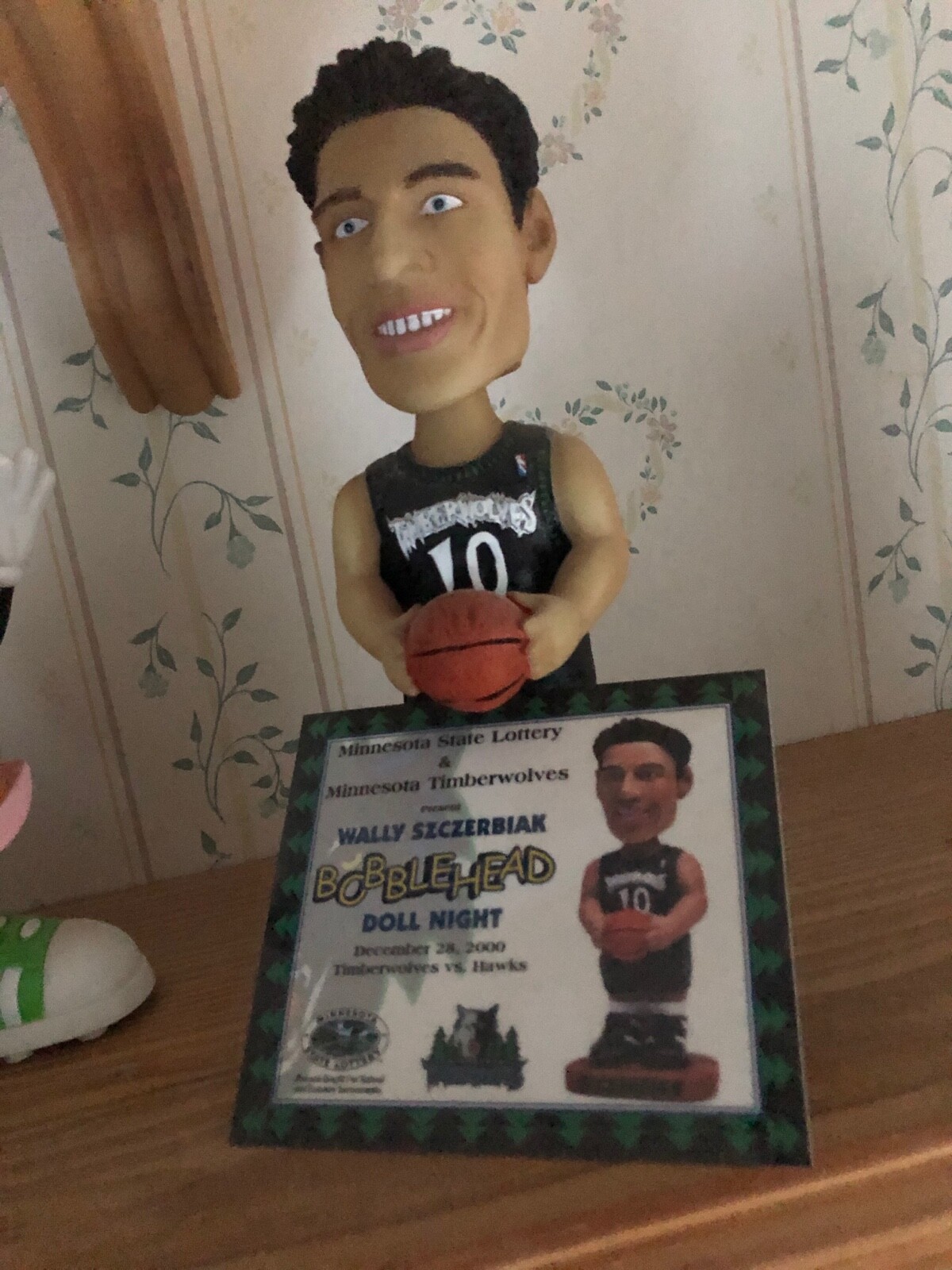 Minnesota Timberwolves Wally Szczerbiak SGA Bobblehead + Card -- Used ...