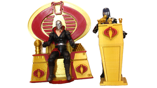 Gi joe 3d printed Throne for cobra commander,destro for 6 inch figures ...