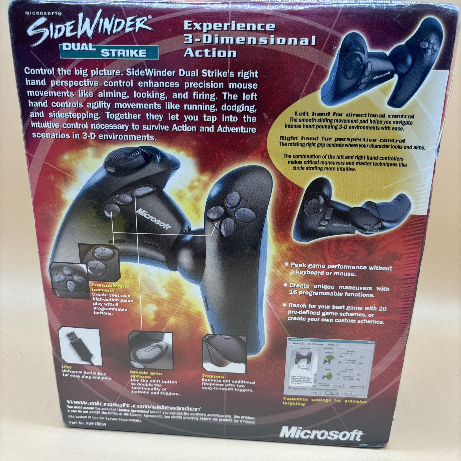Microsoft SideWinder Dual Strike (C3200006) Gamepad for sale online | eBay