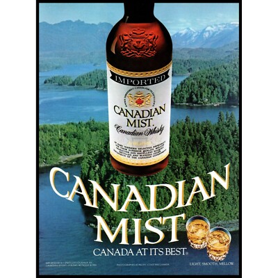 1985 Canadian Mist Whisky Whiskey Vintage Print Ad Pacific Coast Rim ...