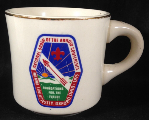 Boy Scouts Coffee Cup BSA National Order of the Arrow 1975 Conference ...