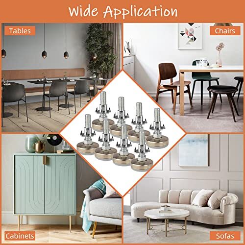 Adjustable Feet Levelers Heavy Duty Adjustable Legs for Furniture Large ...