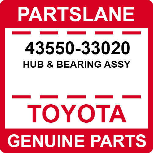Genuine Toyota 43550-33020 Hub & Bearing ASSY 4355033020 OEM for sale ...