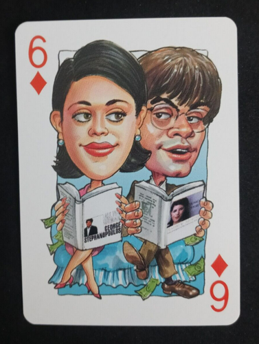 2000 Politicards Playing Card Red Back Monica/ George 6 Diamonds | eBay