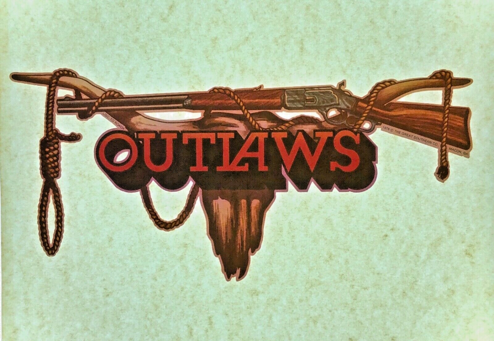 Original Vintage 1976 Outlaws Southern Rock Music Ban… - Gem