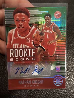 2020-2021 Illusions Basketball Nathan Knight Auto /25 Green RC Hawks ...
