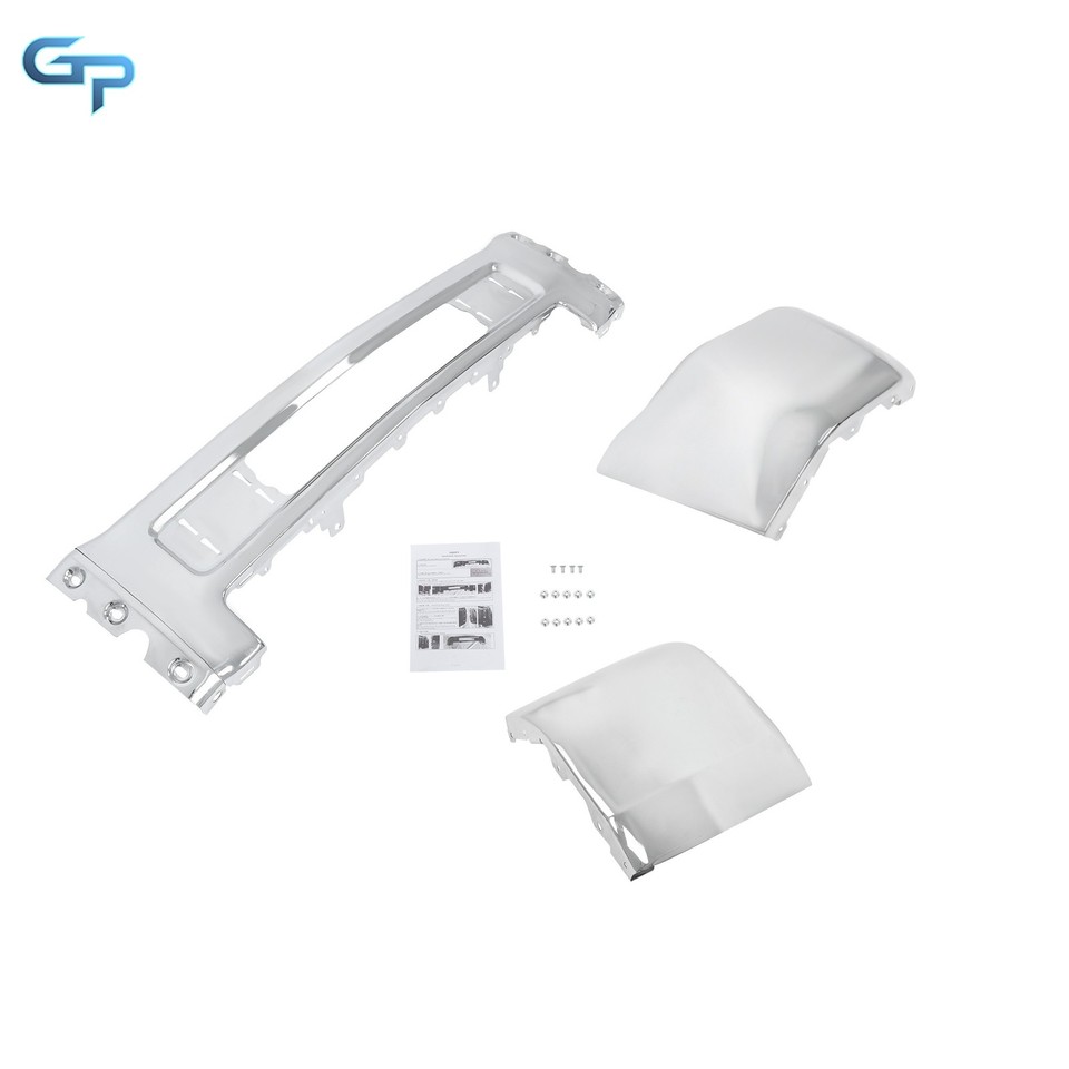 Fit For Chevy Silverado 2500 3500 2015-2019 Split Front Bumper Chrome W ...