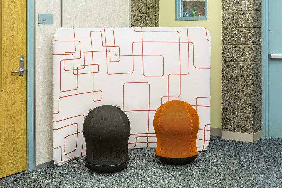 Zenergy Swivel Ball Chair, Anti-Burst, Exercise Ball Chair for Home ...