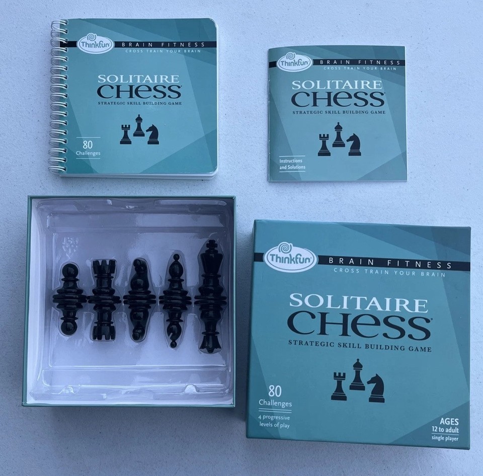 Thinkfun Brain Fitness SOLITAIRE CHESS Strategic Skill Building Game | eBay