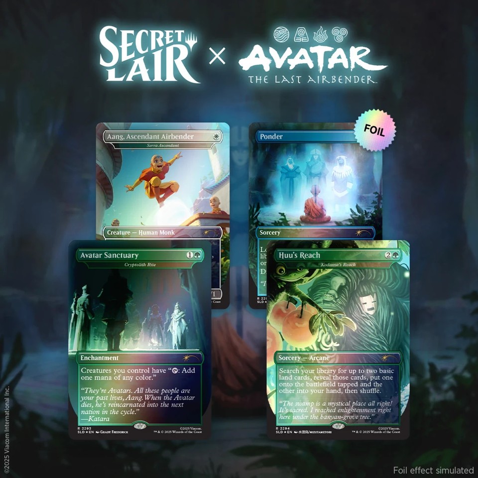 PRESALE MTG Secret Lair Avatar: The Last Airbender : Avatar State FOIL ...