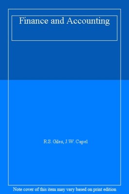 Finance and Accounting By R.S. Giles, J.W. Capel. 9780333615850 | eBay