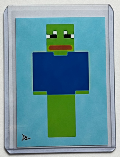Pepe The Frog Limited Edition Artist Signed “Minecraft” Trading Card 1/ ...