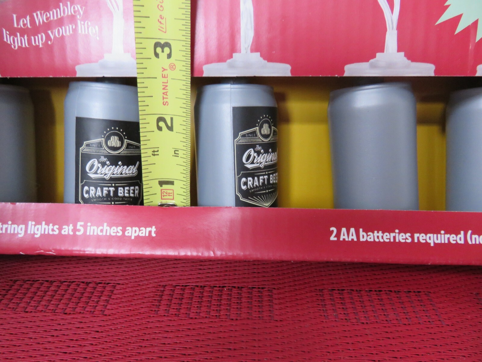 Wembley 10 Battery Powered LED Beer Can String Lights NIB | eBay