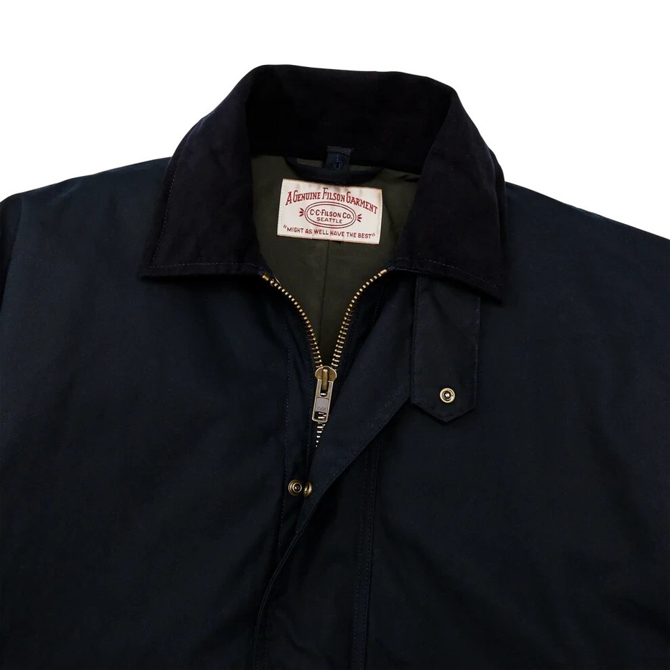 Filson Foul Weather Jacket - L - 20232887 Harbor Blue Navy Waxed ...